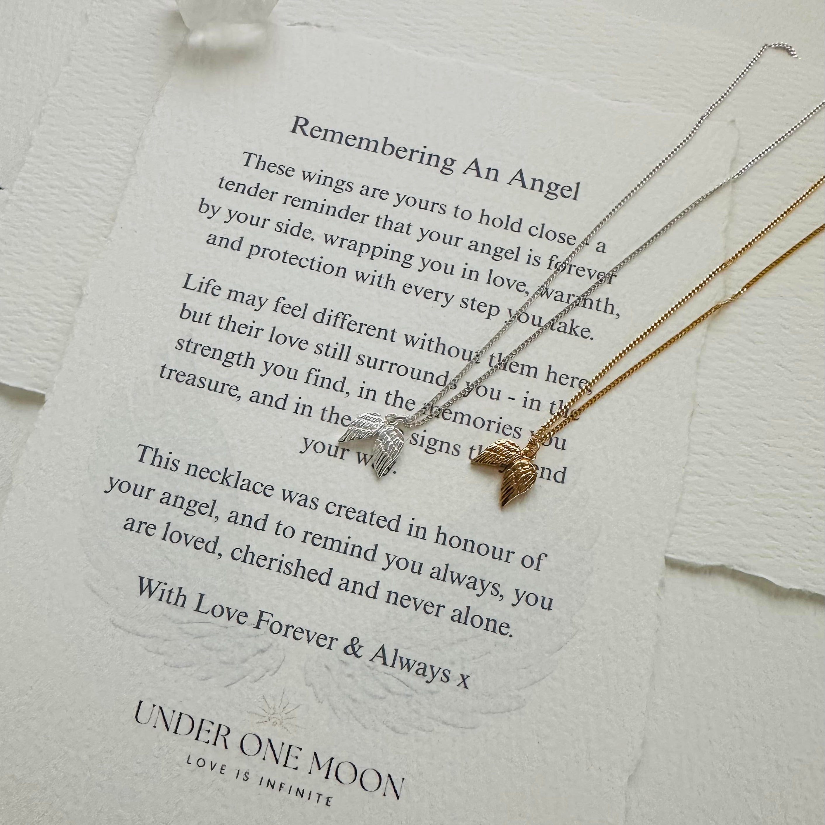 Angel Wings Necklace – Under One Moon